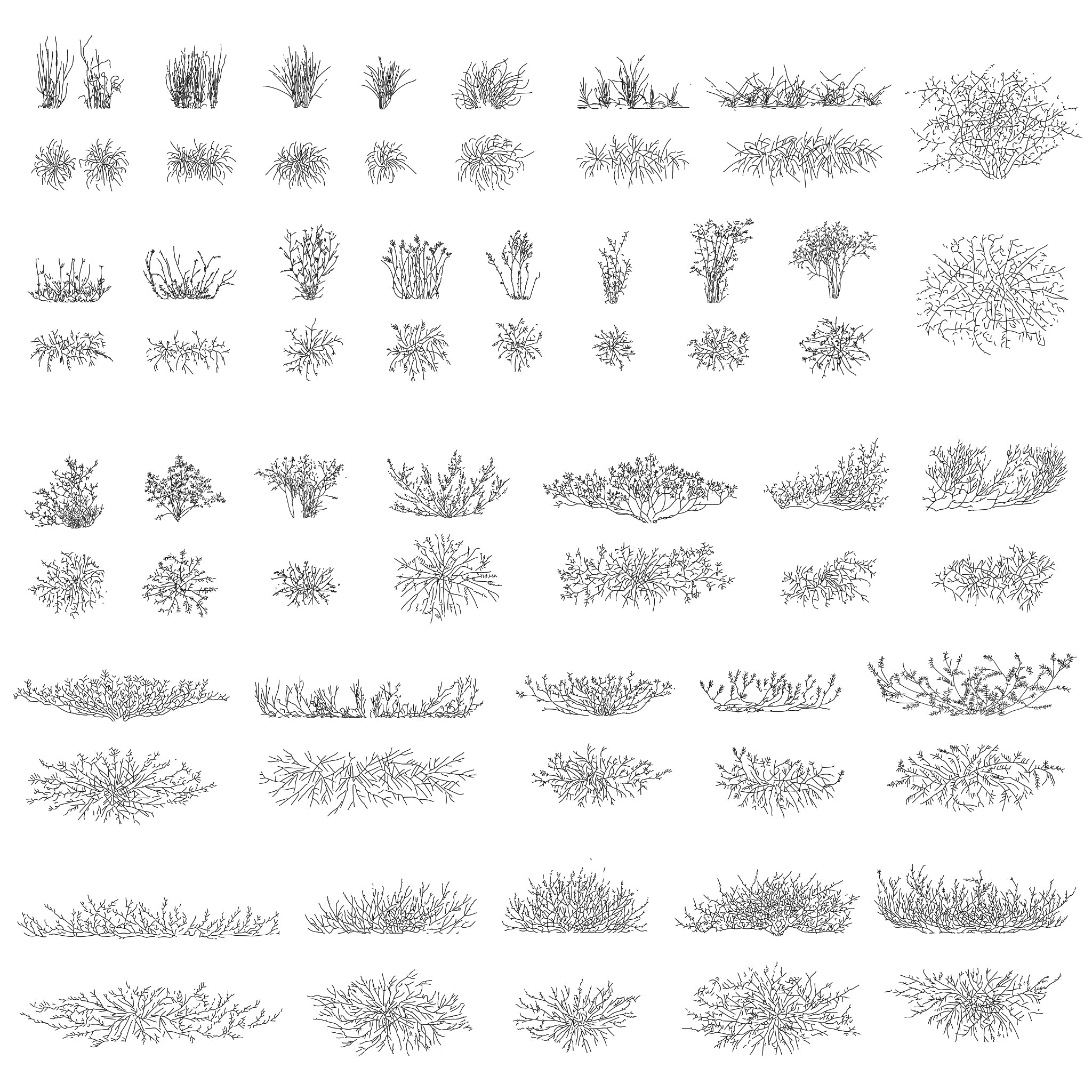 300+ Plants DWG CAD Blocks in Plan and Elevation – Cadnature