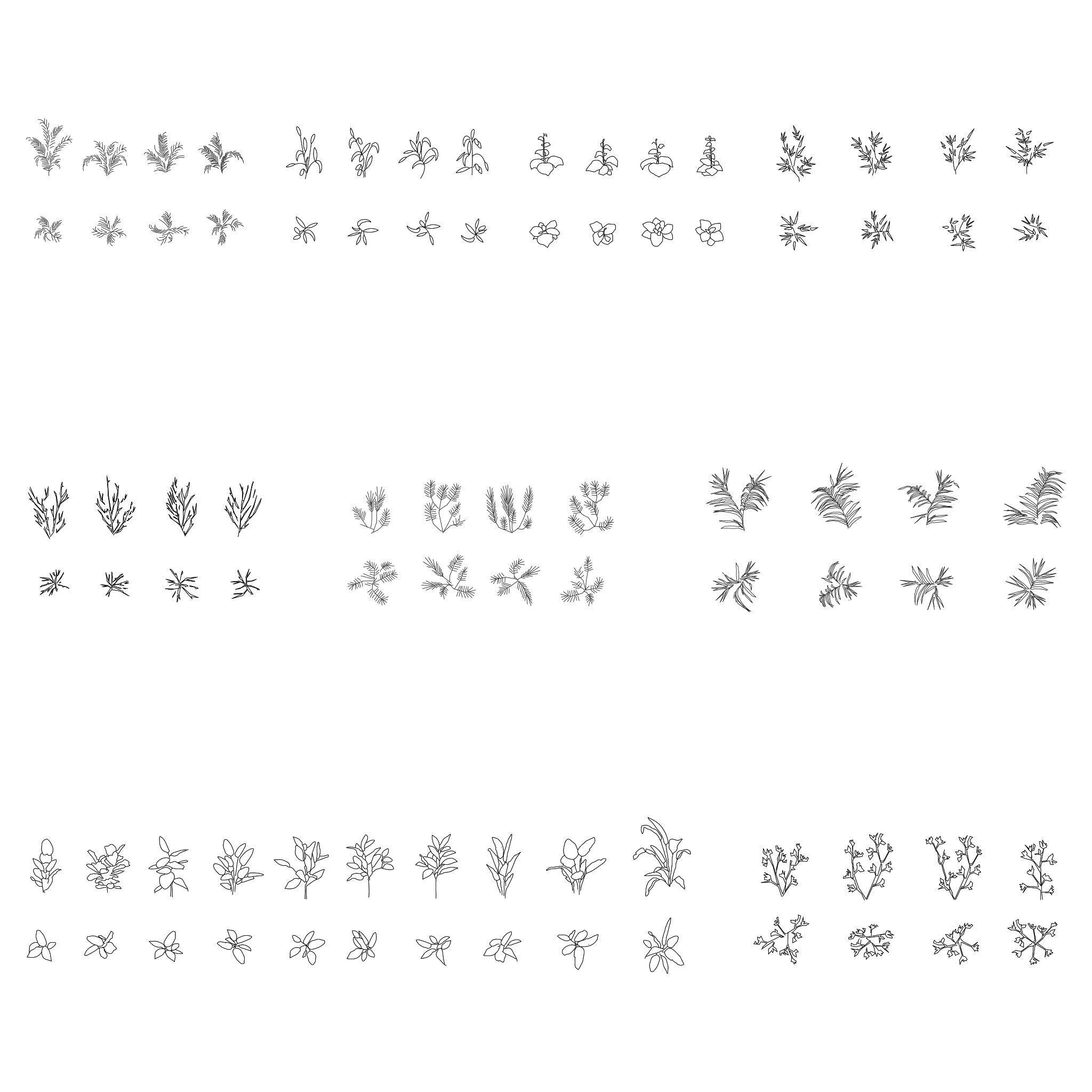 300+ Plants DWG CAD Blocks in Plan and Elevation – Cadnature